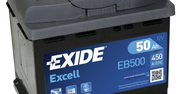 Μπαταρία EXIDE EXCELL 50AH EB500 - 12V