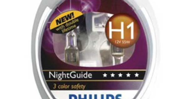 ΛΑΜΠΕΣ H1 PHILIPS NIGHTGUIDE DOUBLELIFE 55W 12V