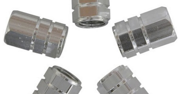 5 καπάκια βαλβίδων ασημένια CARPOINT (2216009)